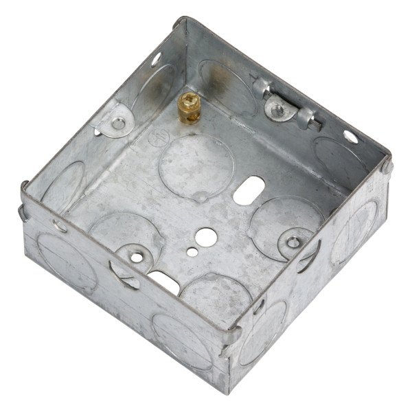 Knightsbridge 1 Gang 35mm Galvanised Steel Box | UKES