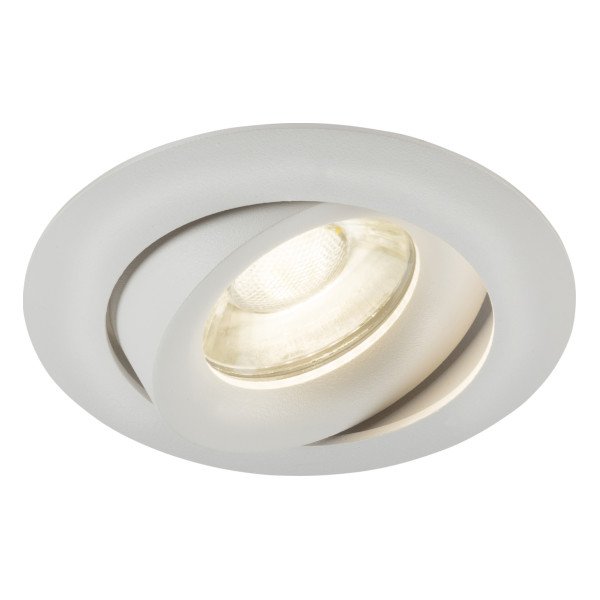 Knightsbridge 10W GU10 Downlight, Round White (ODA1TRW) | UKES