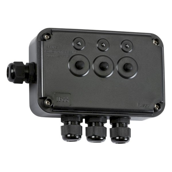 Knightsbridge IP66 13A 3 Gang Outdoor Switch Box (OP3GBK) | UKES