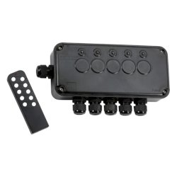 Knightsbridge 3 Gang Remote Controlled Switch Box (OP663GBK) | UKES