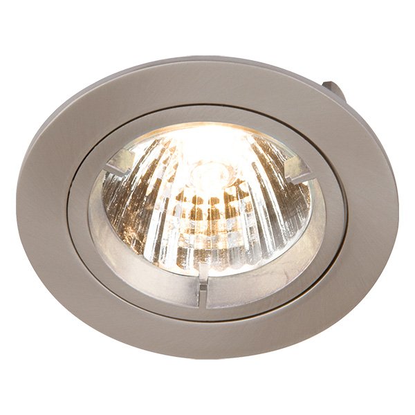 Knightsbridge 50W GU10/MR16 Brushed Chrome Downlight (RD1CBR) | UKES