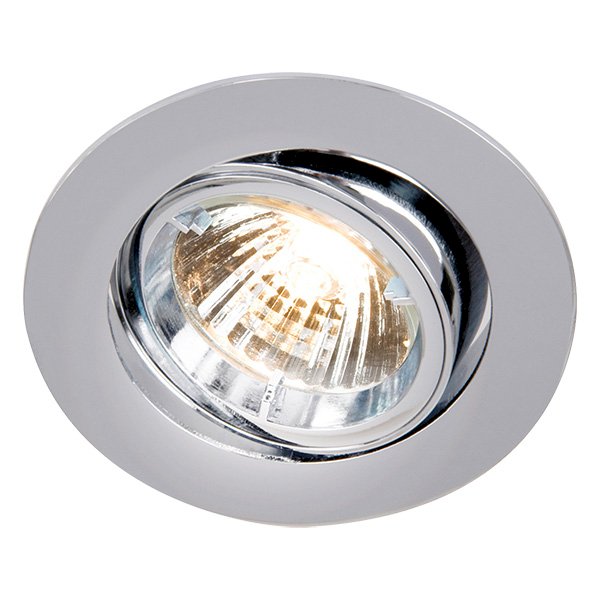 Knightsbridge 50W Tilt GU10/MR16 Chrome Downlight (RD2C) | UKES