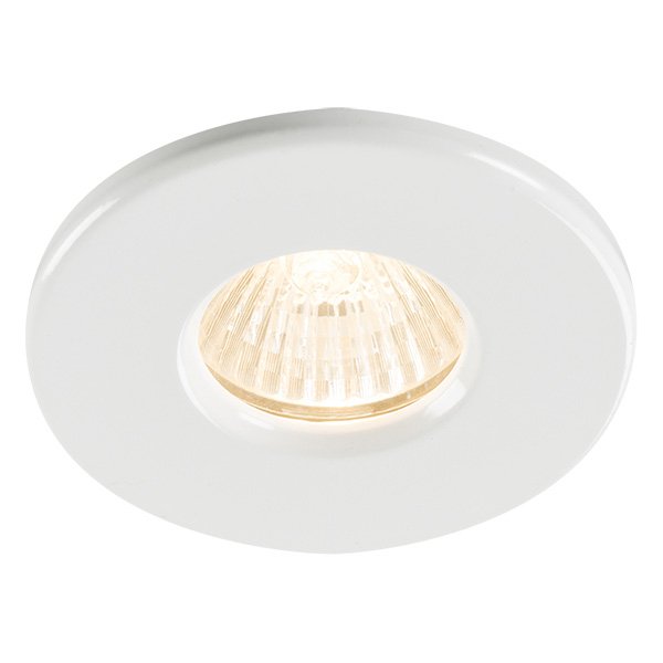 Knightsbridge Recessed IP65 35W Fixed GU10 White Downlight | UKES