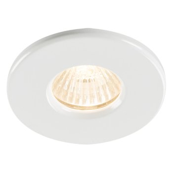 Knightsbridge Recessed IP65 35W Fixed GU10 White Downlight | UKES