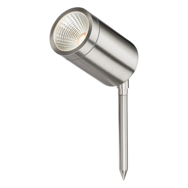 Knightsbridge IP65 6W 3000K Stainless Steel LED Spike Light | UKES