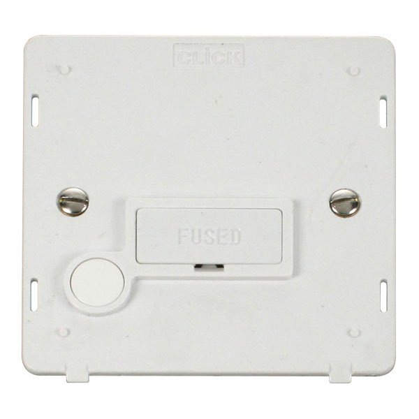 Click Definity Metal Black 13A Fused Connection Unit with Flex Outlet ...