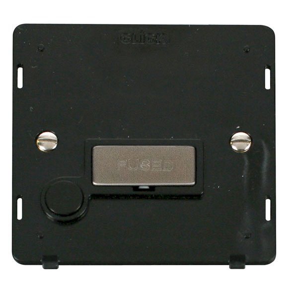 Click Definity Metal White 13A Fused Connection Unit with Flex Outlet ...