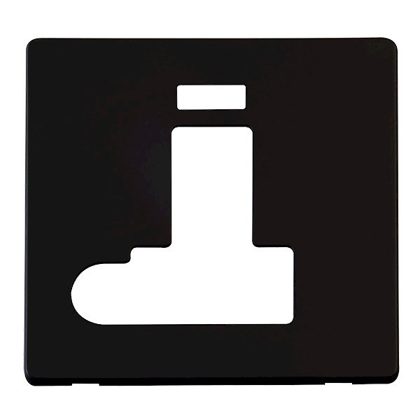 Click Definity Metal Black 13A Switched Fused Connection Unit Flex ...