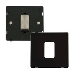 Click Definity Screwless Metal Black at UK Electrical Supplies