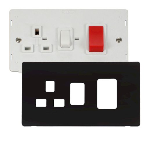 Click 45A DP Switch 13A DP Switched Socket (SIN204PW+SCP204MB) | UKES