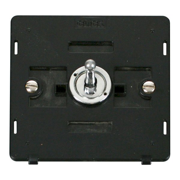 Click 10AX 1 Gang 2 Way Toggle Switch (SIN421CH+SCP221MW) | UKES