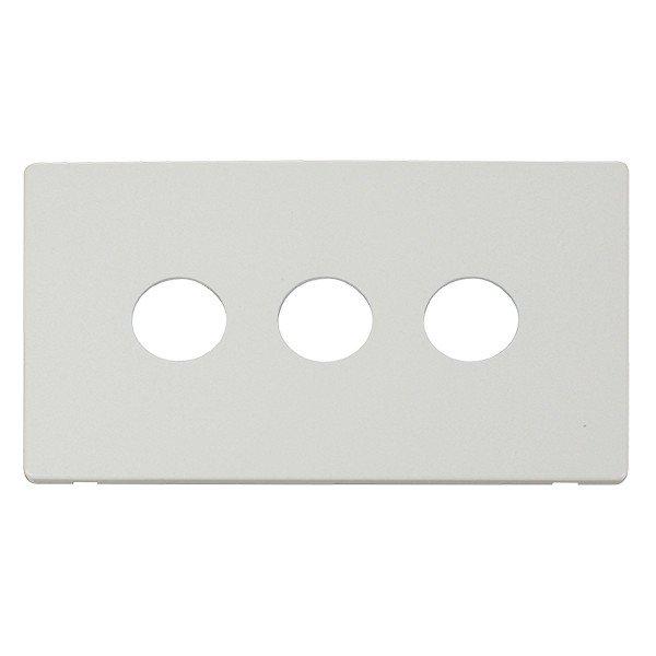Click Definity Metal White 10AX 3 Gang 2 Way Toggle Switch with Black ...