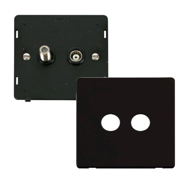 Click Definity Metal Black Twin Unshielded Non-Isolated Coaxial and ...