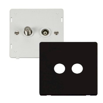 Click Definity Metal Black Twin Unshielded Non-Isolated Coaxial and ...