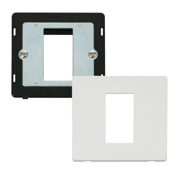 Click Definity Black Single New Media Plate Single Aperture Insert with ...