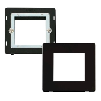 Click Definity Black Single New Media Plate Twin Aperture Insert with ...