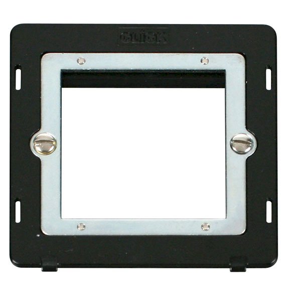 Click Definity Black Single New Media Plate Twin Aperture Insert with ...