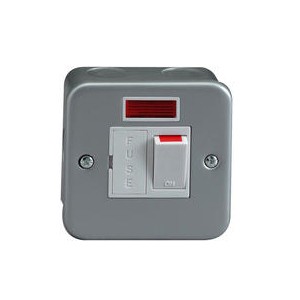 CED Metal Clad Switched Fused Spur with Neon, 13amp Switched Fused Spur ...