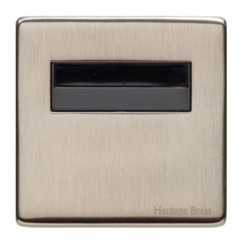 Heritage Brass Studio Aged Pewter 3A Key Card Switch with Black Insert ...