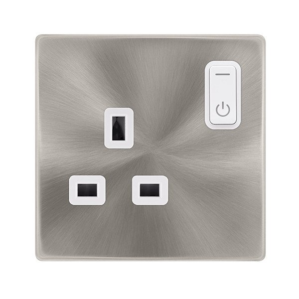 Click Smart+ 1 Gang 13A Smart Switched Socket (SFBS30035PW) | UKES