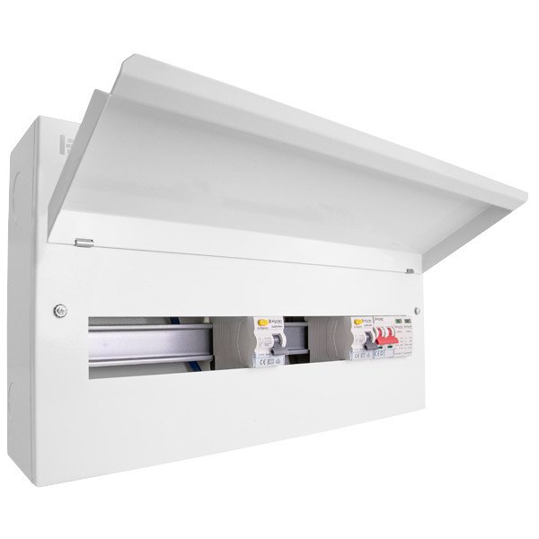 Elucian Consumer Unit, SPD, 100A Switch, 2xRCD (CUEB22MSRCDSP14)| UKES