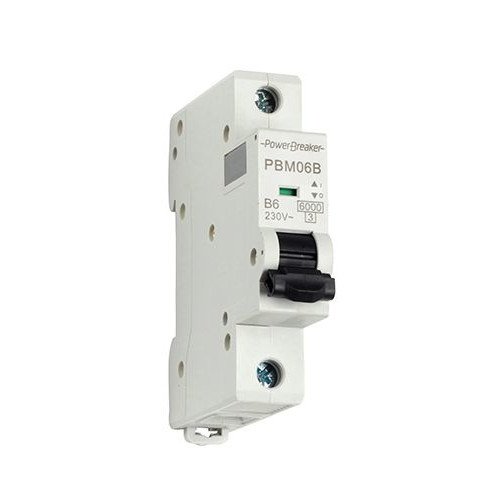 PowerBreaker 6A Type B 6kA Single Pole MCB (PBM06B) | UKES