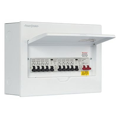 PowerBreaker Consumer Unit/100A Switch/8xMCB/2xRCD (PBPD14) | UKES