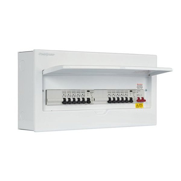 PowerBreaker Consumer Unit/100A Switch/10xMCB/2xRCD (PBPD22) | UKES