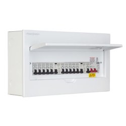PowerBreaker Consumer Unit/100A Switch/10xMCB/2xRCD (PBPD16) | UKES