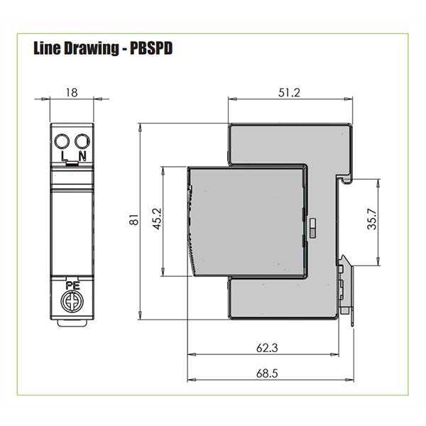PowerBreaker SPD PBSPD+32A MCB and Wiring Kit | UKES