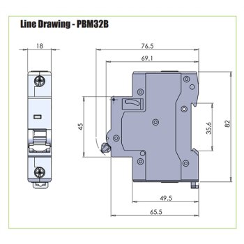 PowerBreaker SPD PBSPD+32A MCB and Wiring Kit | UKES