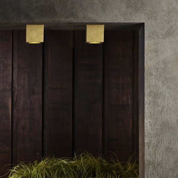 Astro Kos Square Solid Brass Outdoor Downlight (1326076) | UKES