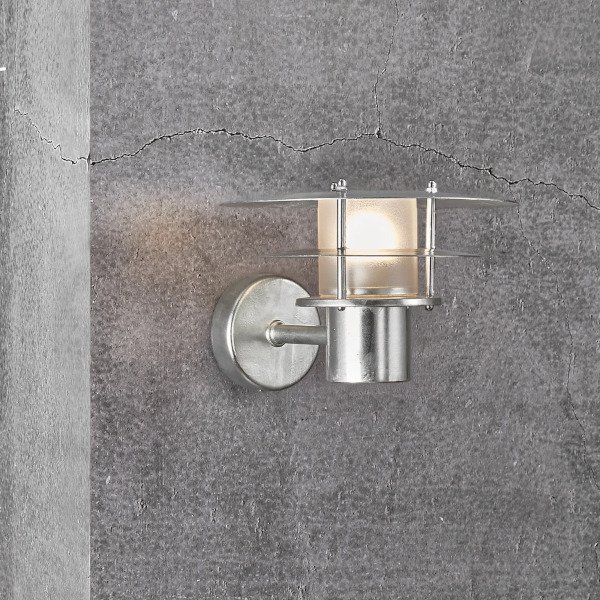 Nordlux Bastia 24 Galvanised Outdoor Wall Light | UKES