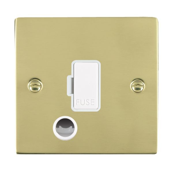 Hamilton Sheer Polished Brass 13A Unswitched Fused Spur and Cable ...