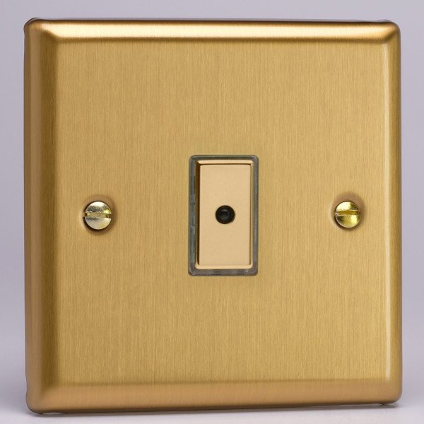 Varilight Classic V-Pro Multi-Point Brushed Brass 1 Gang 1 Way 0-100W ...
