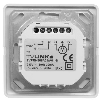 Wise Controls 400W White Blind Switch | UKES