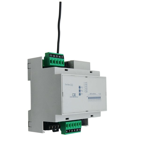 Wise Controls 12/24V 300W DIN Rail DMX/DALI Receiver | UKES