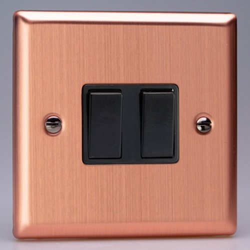 Varilight 2 Gang 10A,Intermediate Switch+2 Way Switch (XY71B.BC)| UKES