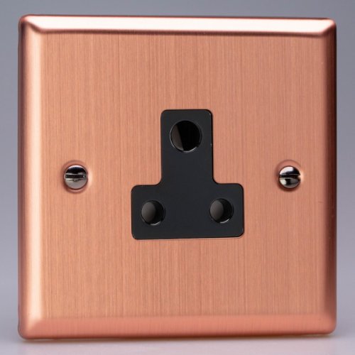 Varilight Urban 1 Gang 5A Round Pin Socket (XYRP5AB.BC) | UKES