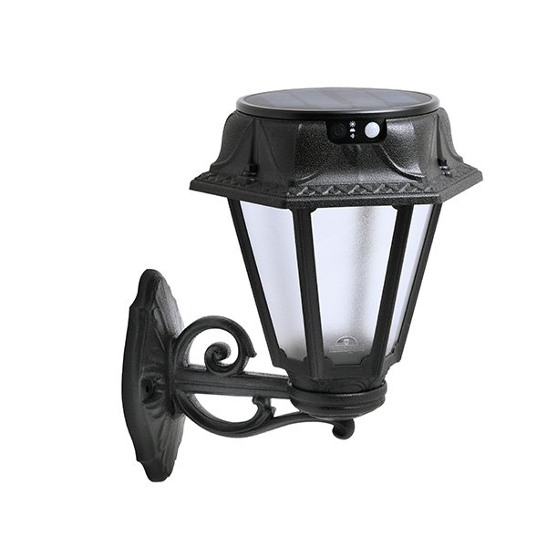 Fumagalli Rosetta Bisso Solar Settable CCT Black LED Lantern | UKES