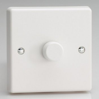 Varilight V-Pro Smart White Plastic 1 Gang 100W LED WiFi Master Dimmer ...