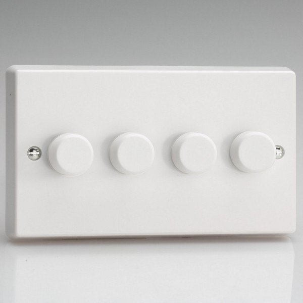 Varilight V-Pro Smart White Plastic Gang 100W LED Non-WiFi Master ...