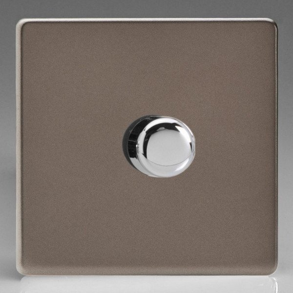 Varilight Screwless V-Pro Smart Pewter 1 Gang 100W LED WiFi Master ...