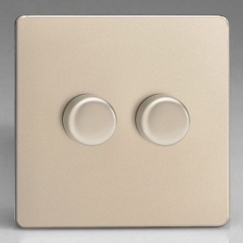 Varilight V-Pro Smart 2 Gang 100W LED Master Dimmer (JDNM102S) | UKES