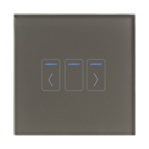 Retrotouch Crystal+ 1 Gang Wi-Fi Touch Shutter Switch with Grey Glass ...