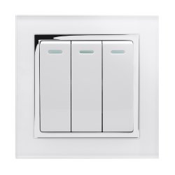Retrotouch Crystal White Chrome Trim Switches and sockets at UK ...