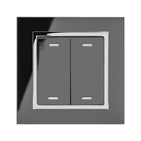 Retrotouch Crystal EnOcean Smart Light Switch, Black (02641) | UKES