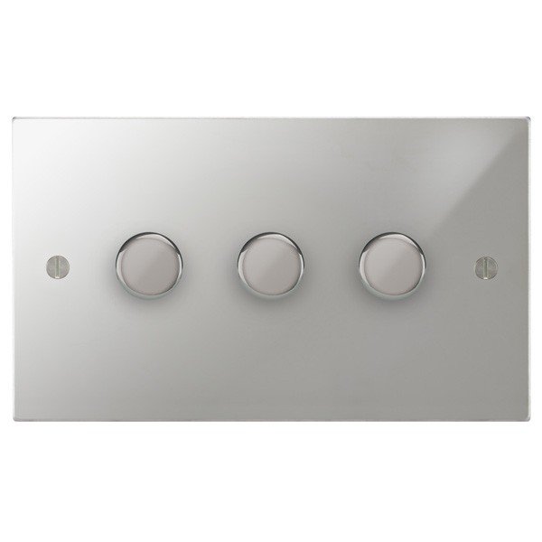 Focus SB Ambassador Square Corners 3 Gang 400W/400VA Intelligent Load ...