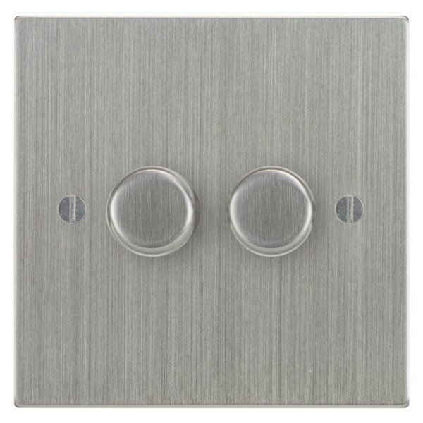 Focus SB Ambassador Square Corners 2 Gang 400W/400VA Intelligent Load ...