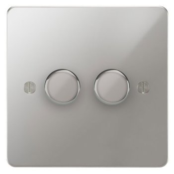 Focus SB Ambassador 2 Gang 400W/400VA Intelligent Load Detecting Dimmer ...